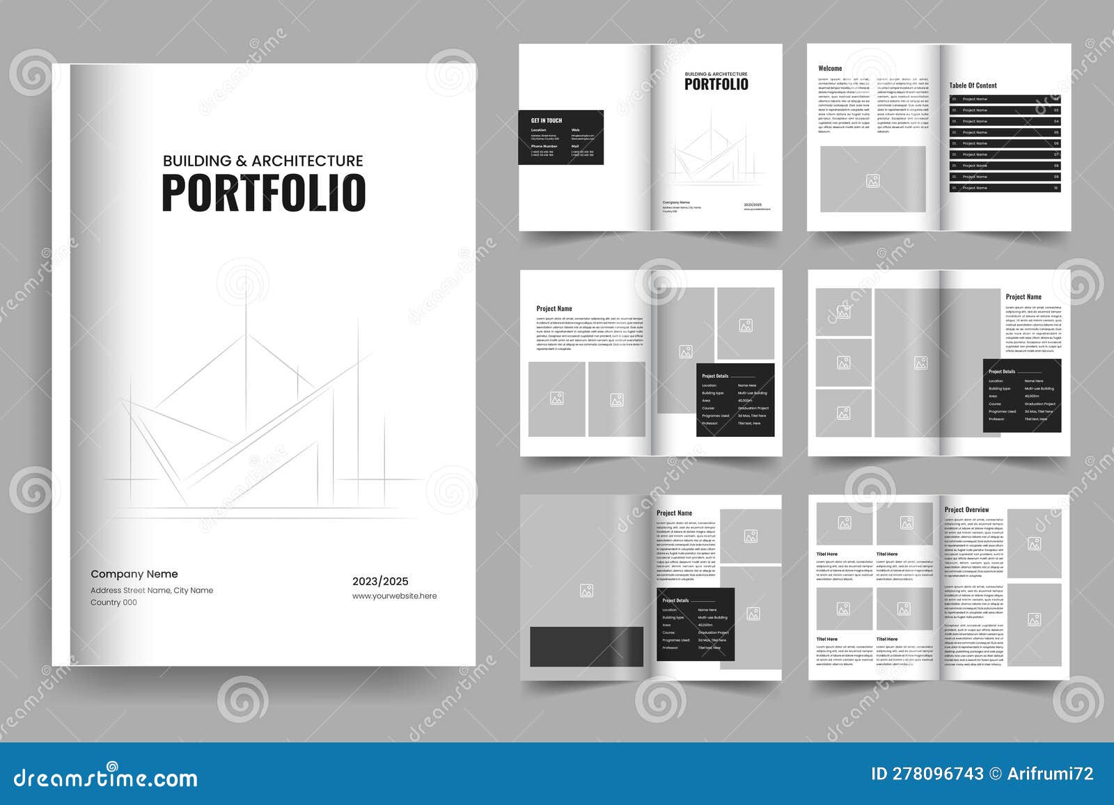 Architecture Portfolio Template, Photography Design Portfolio And ...