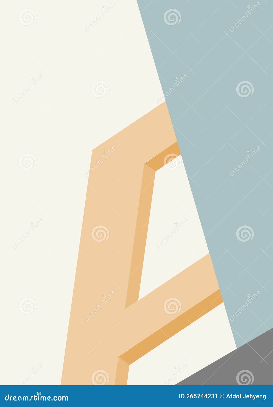 Architecture Abstract Poster Cover. Poster with Geometric Shape ...