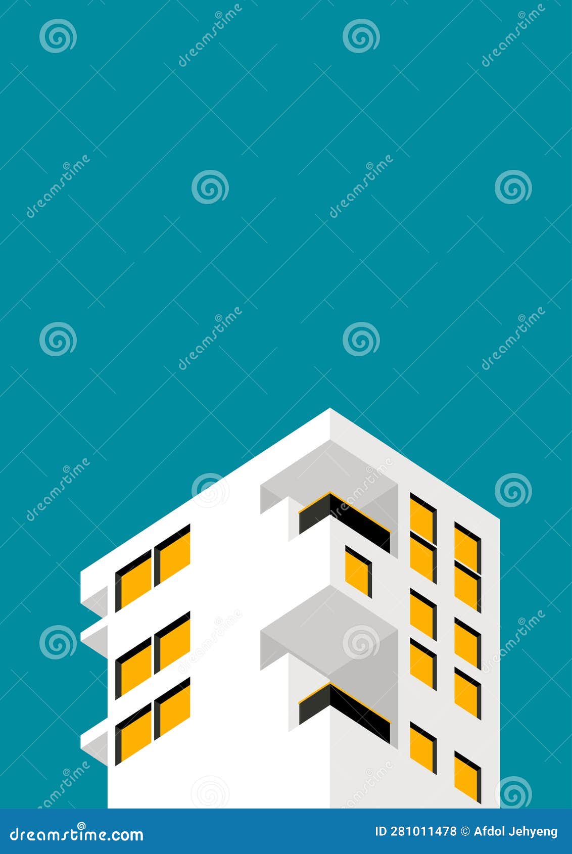 Architecture Abstract Poster Cover. Poster with Geometric Shape ...