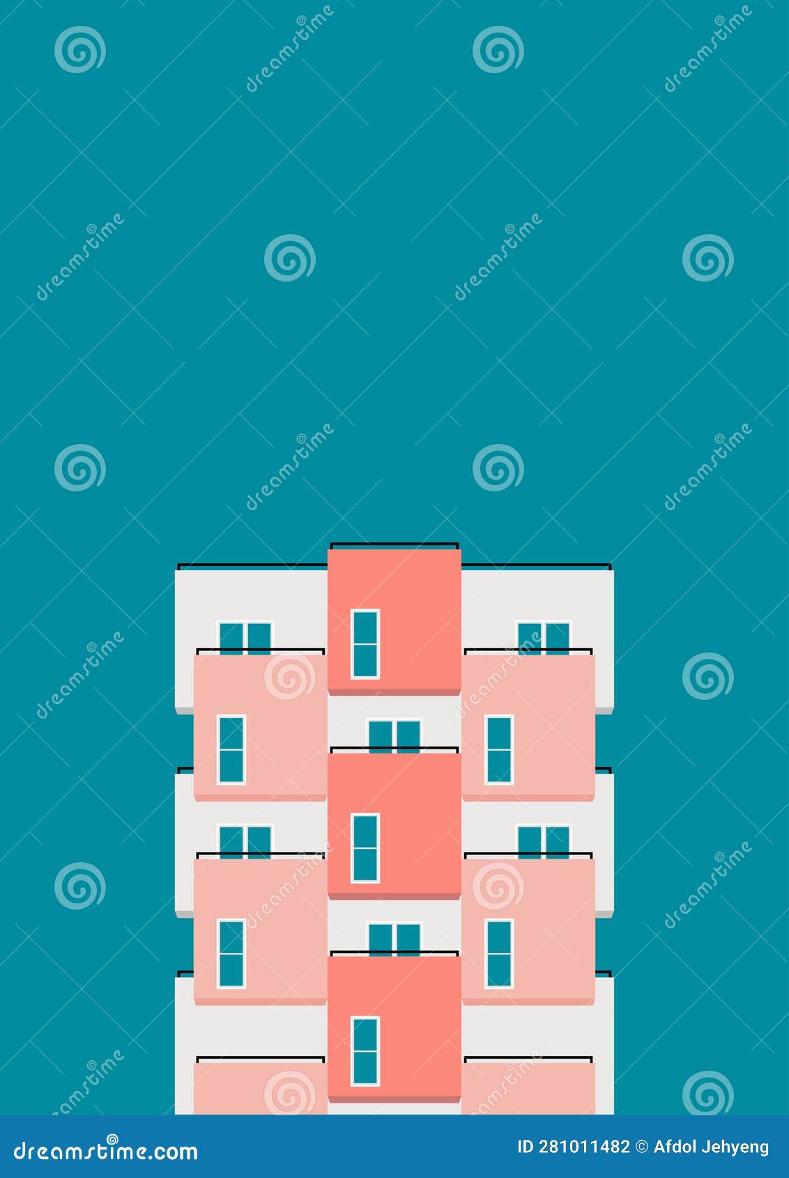Architecture Abstract Poster Cover. Poster with Geometric Shape ...