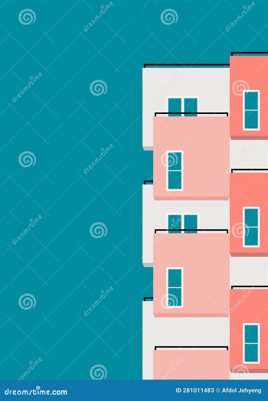 Architecture Abstract Poster Cover. Poster with Geometric Shape ...