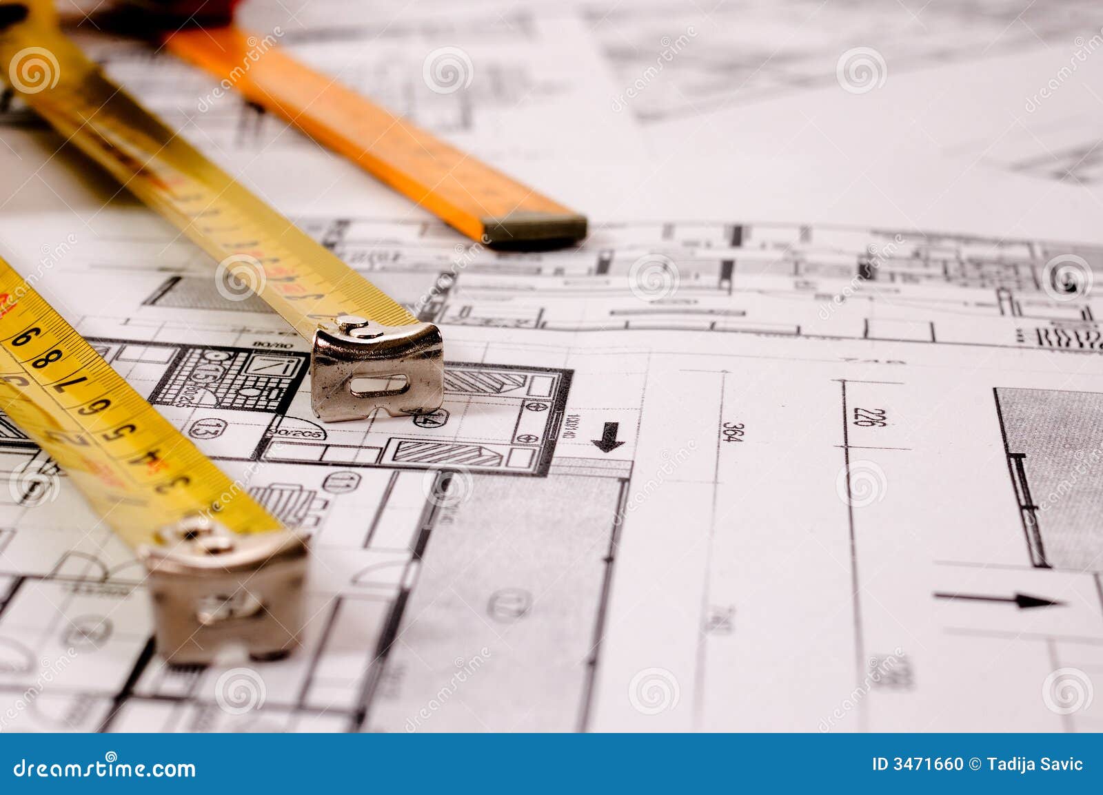 Architecture project stock photo. Image of improvements - 3471660