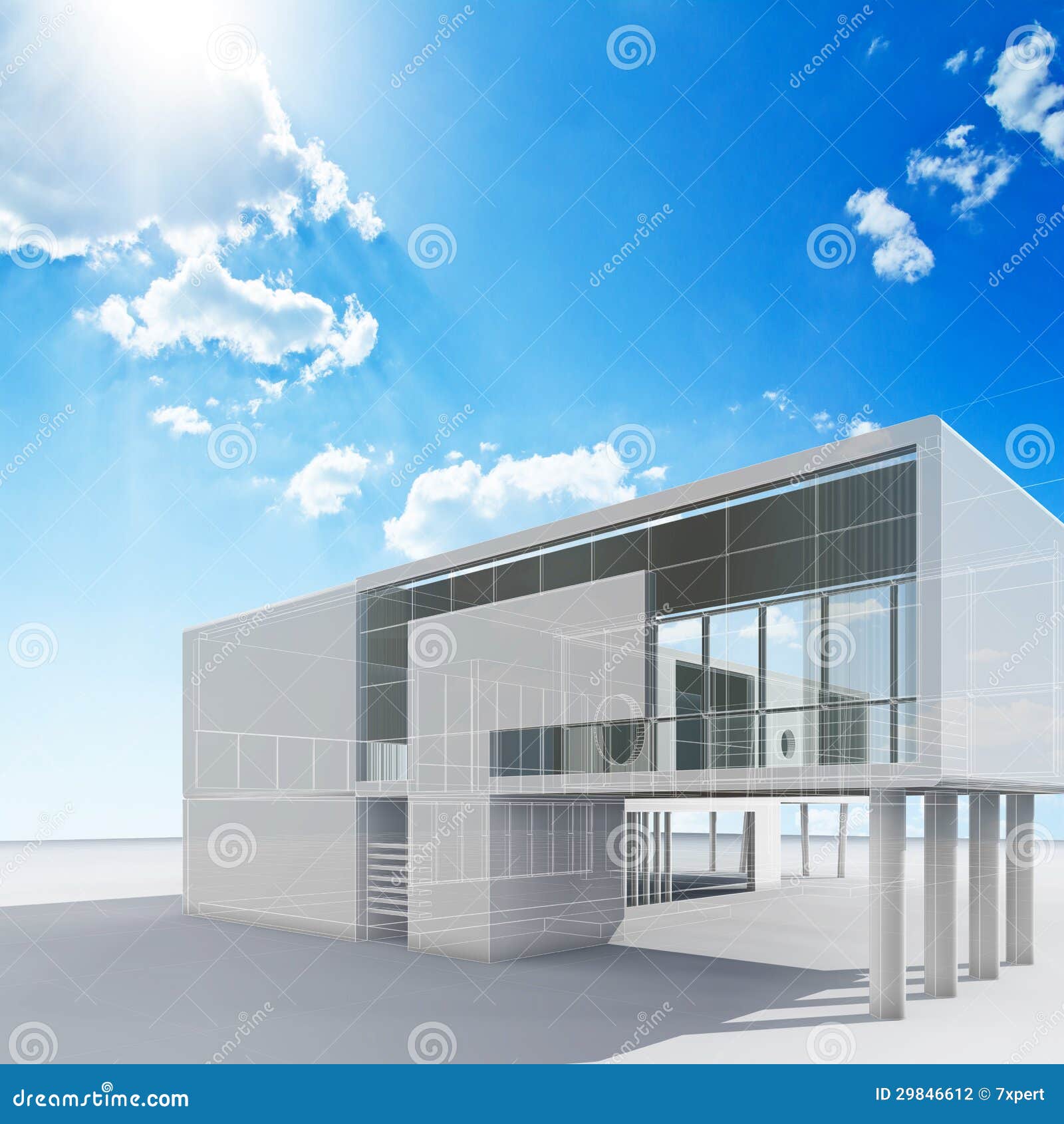 Architecture project stock illustration. Illustration of design - 29846612