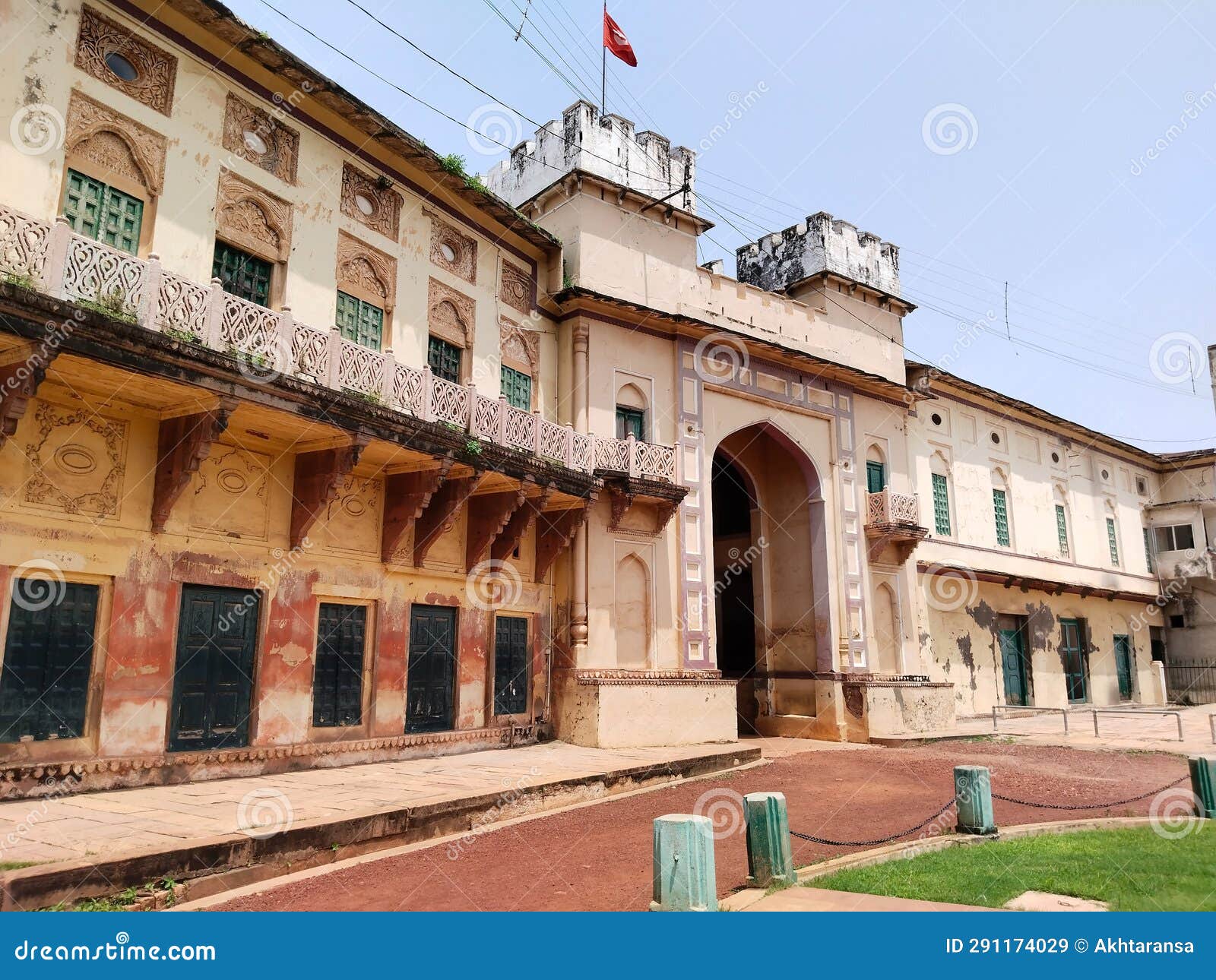 Architecture of Ramnagar Fort on the Banks of the Ganges in Varanasi ...