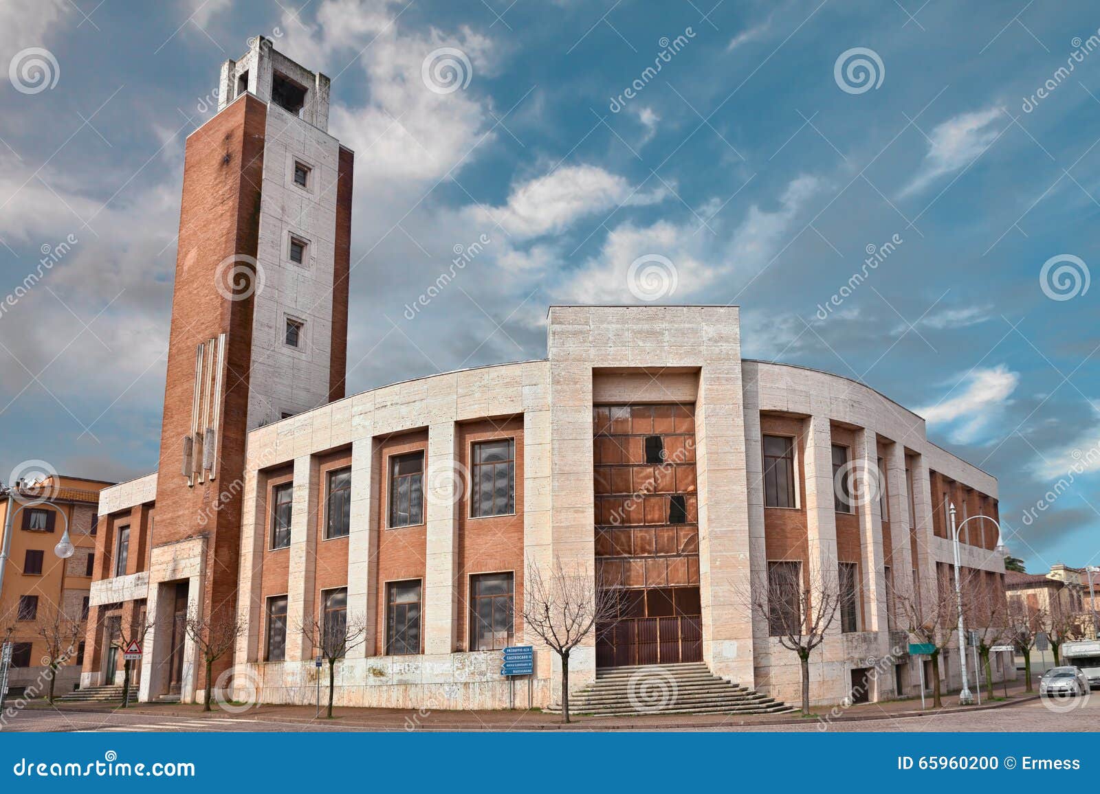 Architecture Rationaliste Italienne Image éditorial - Image du tour ...