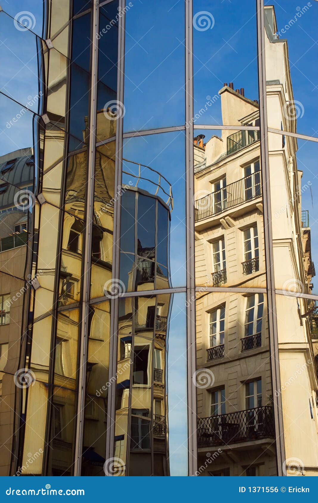 Architecture reflections stock photo. Image of metropolis - 1371556