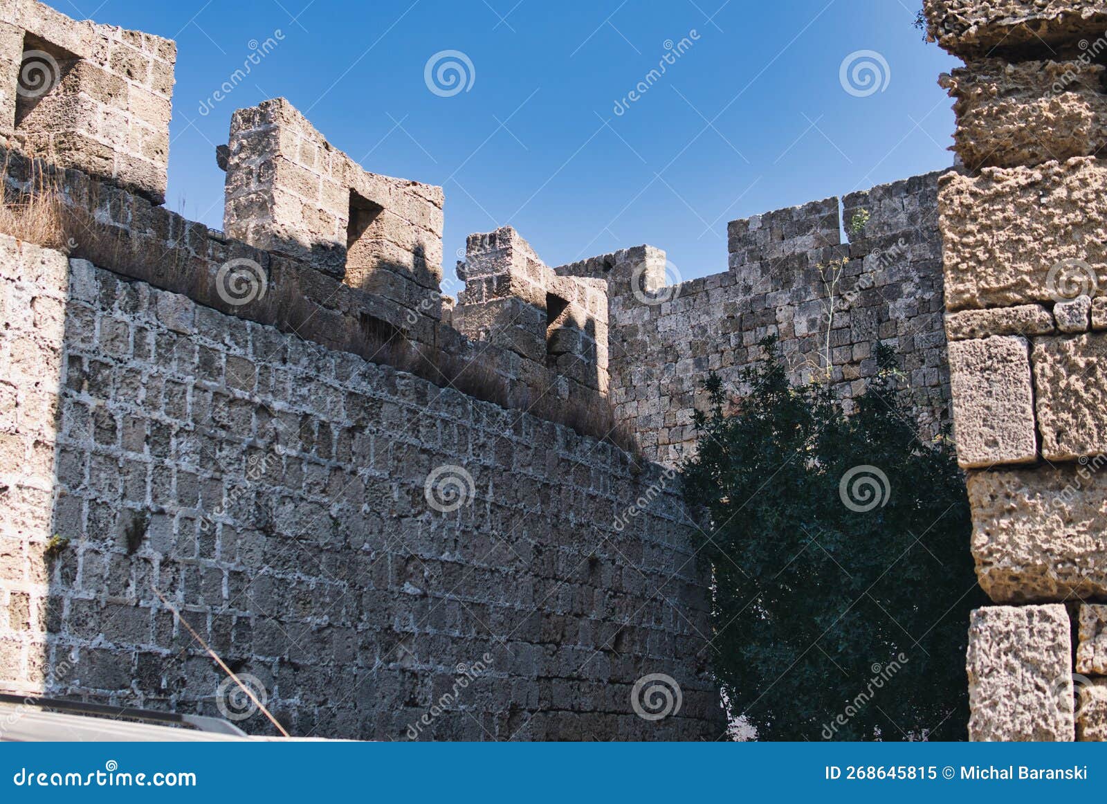 Architecture of Rhodes City Stock Image - Image of famous, travel ...