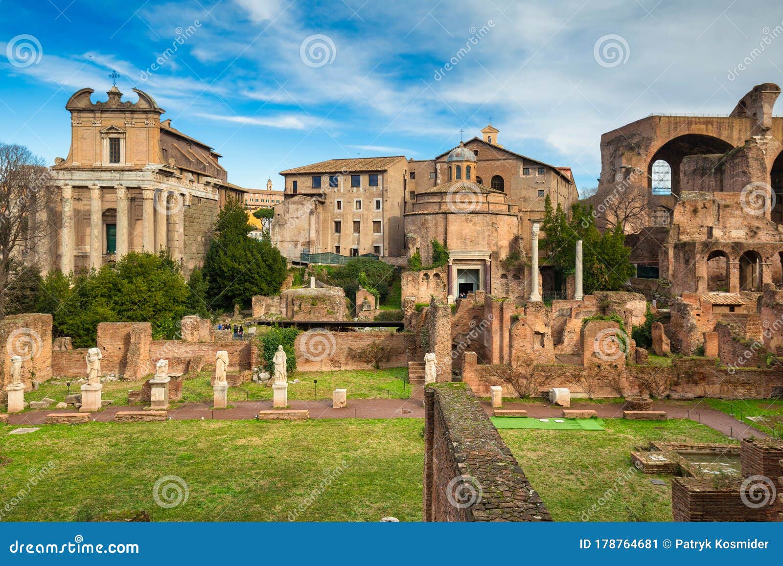 Architecture of the Roman Forum in Rome, Italy Stock Image - Image of ...
