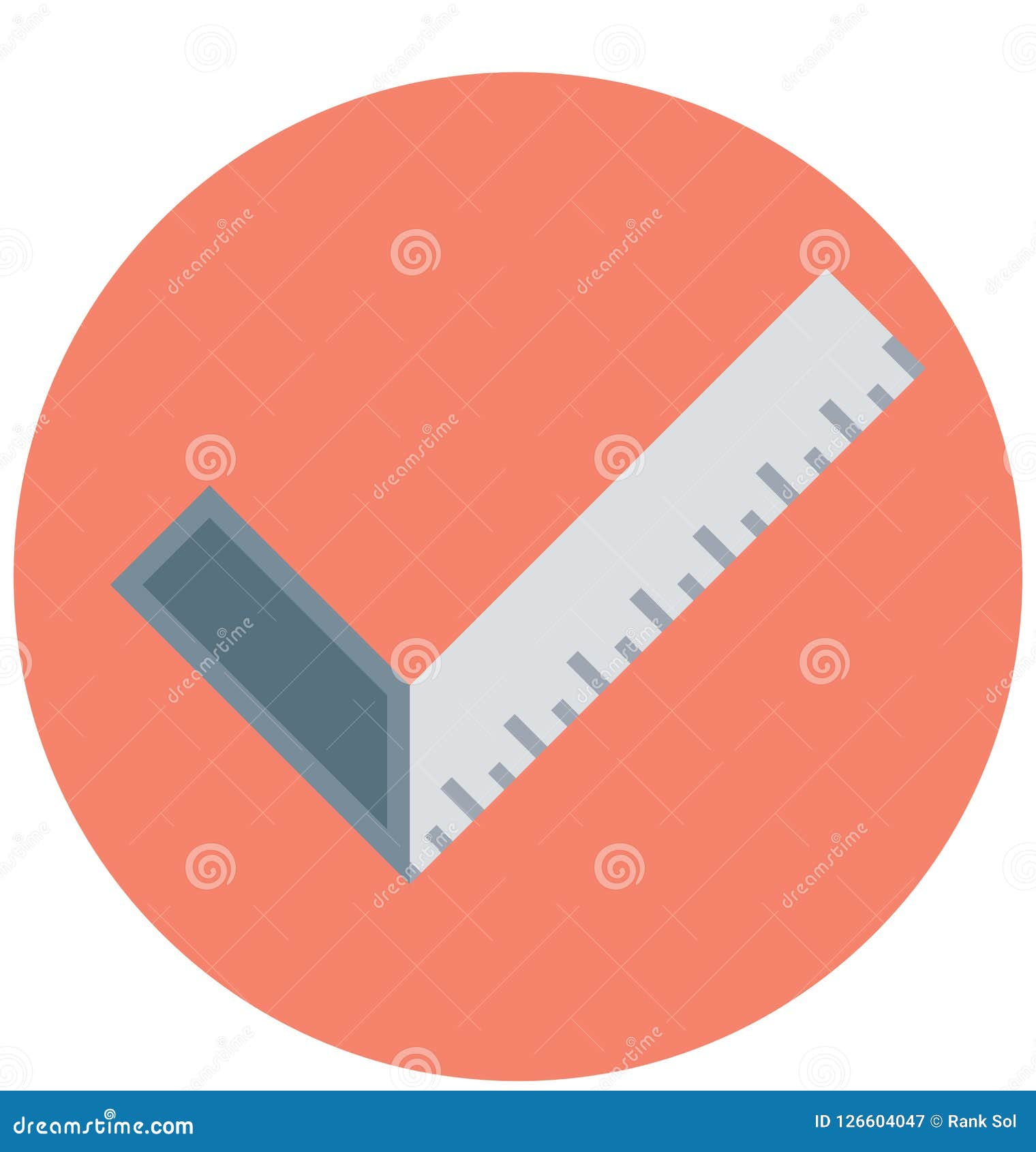 Architecture Ruler Isolated Vector Icon for Construction Stock Vector ...