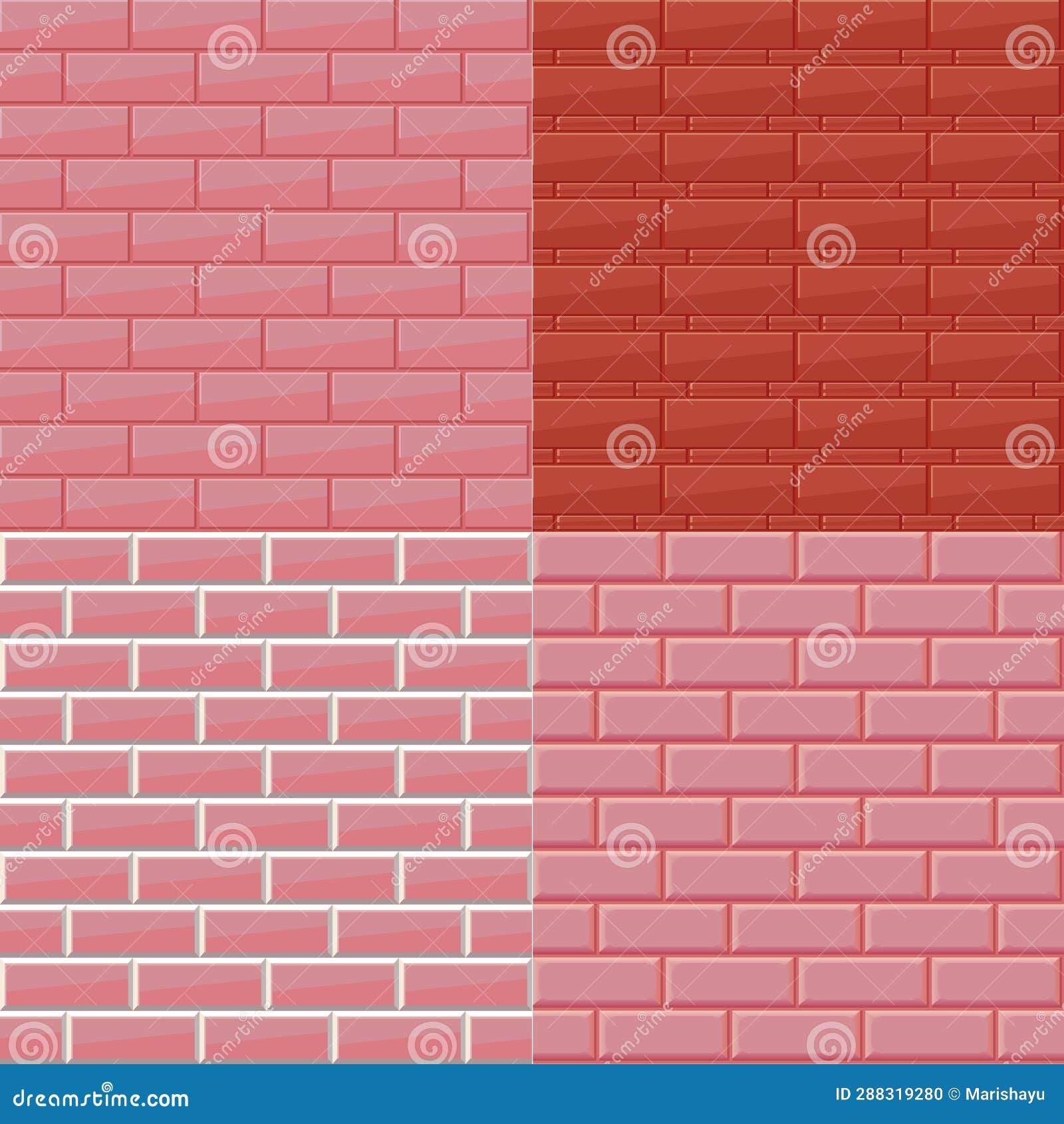 Architecture Rustication Types Set Smoth Stock Illustration ...