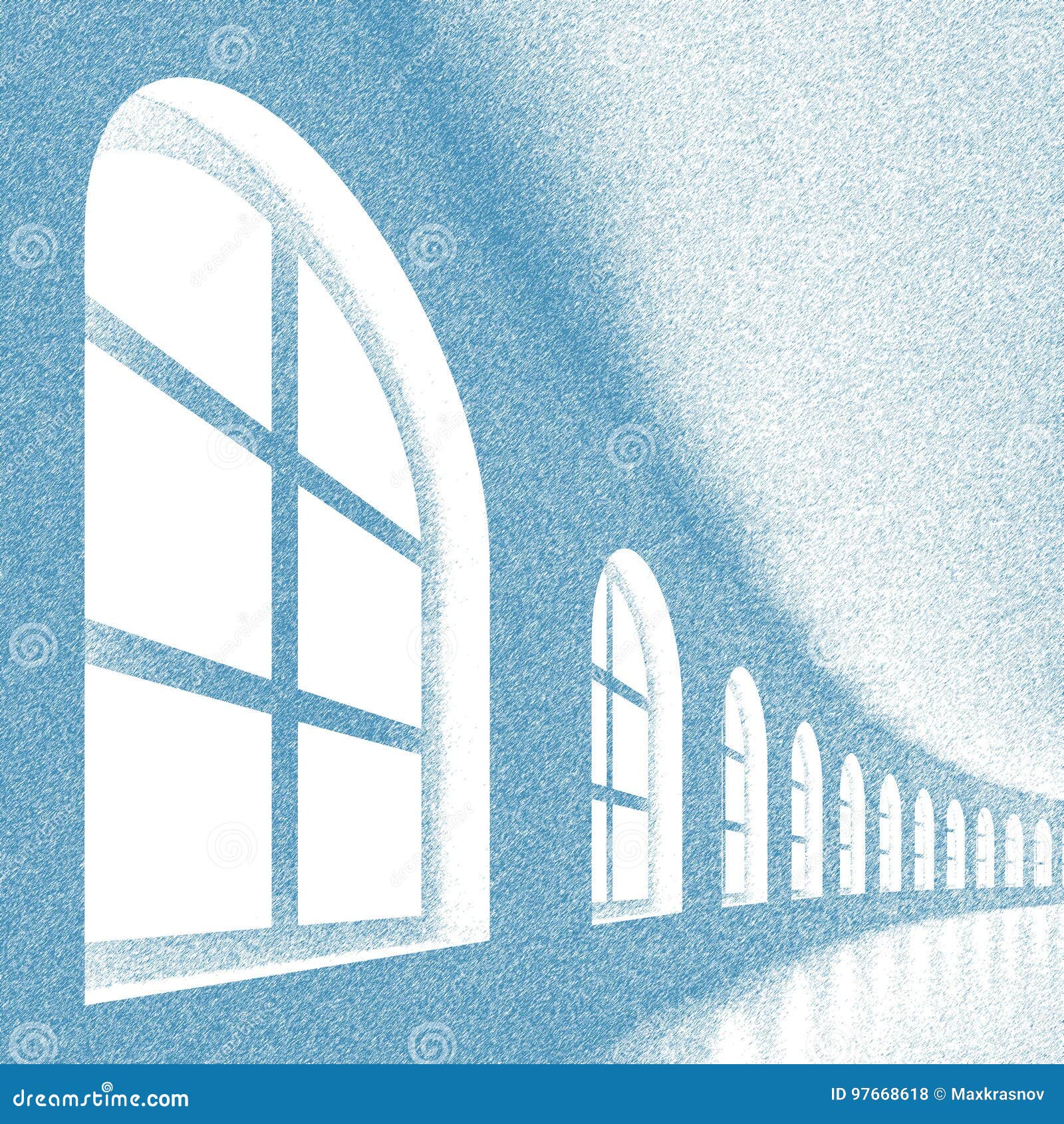 Architecture Scribble stock illustration. Illustration of estate - 97668618