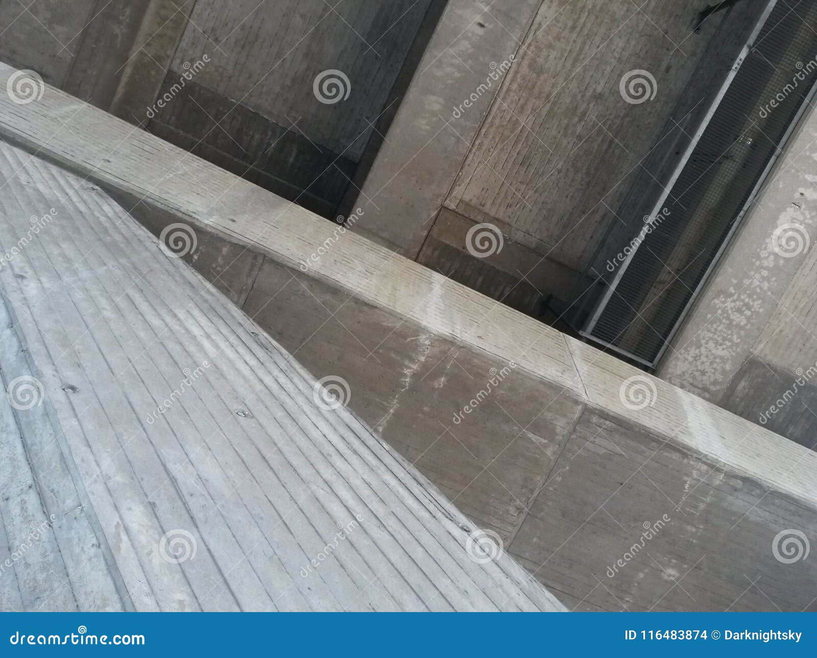 Concrete Bridge Construction Low Angular View Stock Photo - Image of ...