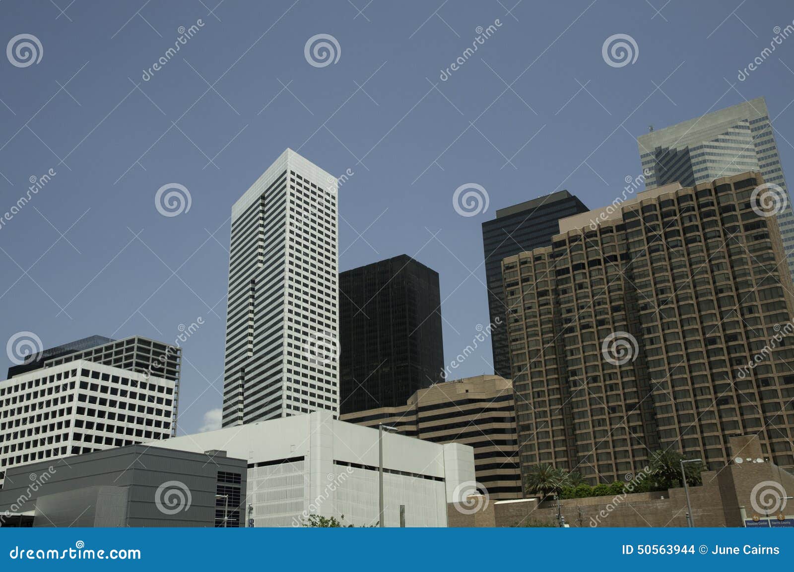 The Architecture Skyline of Houston Stock Photo - Image of texas, blue ...