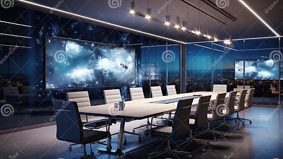 Architecture Space Office Building Stock Illustration - Illustration of ...