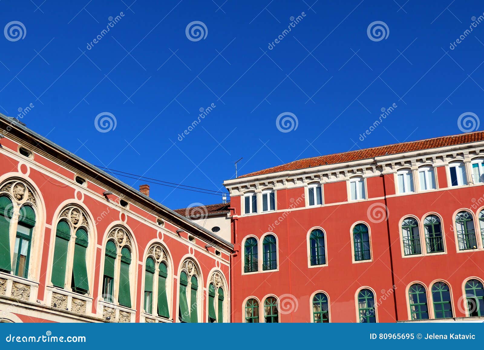 Architecture in Split stock image. Image of adriatic - 80965695
