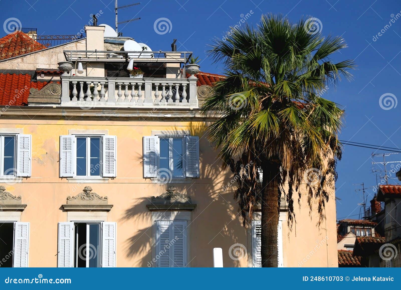 Architecture in Split, Croatia Stock Image - Image of exterior ...
