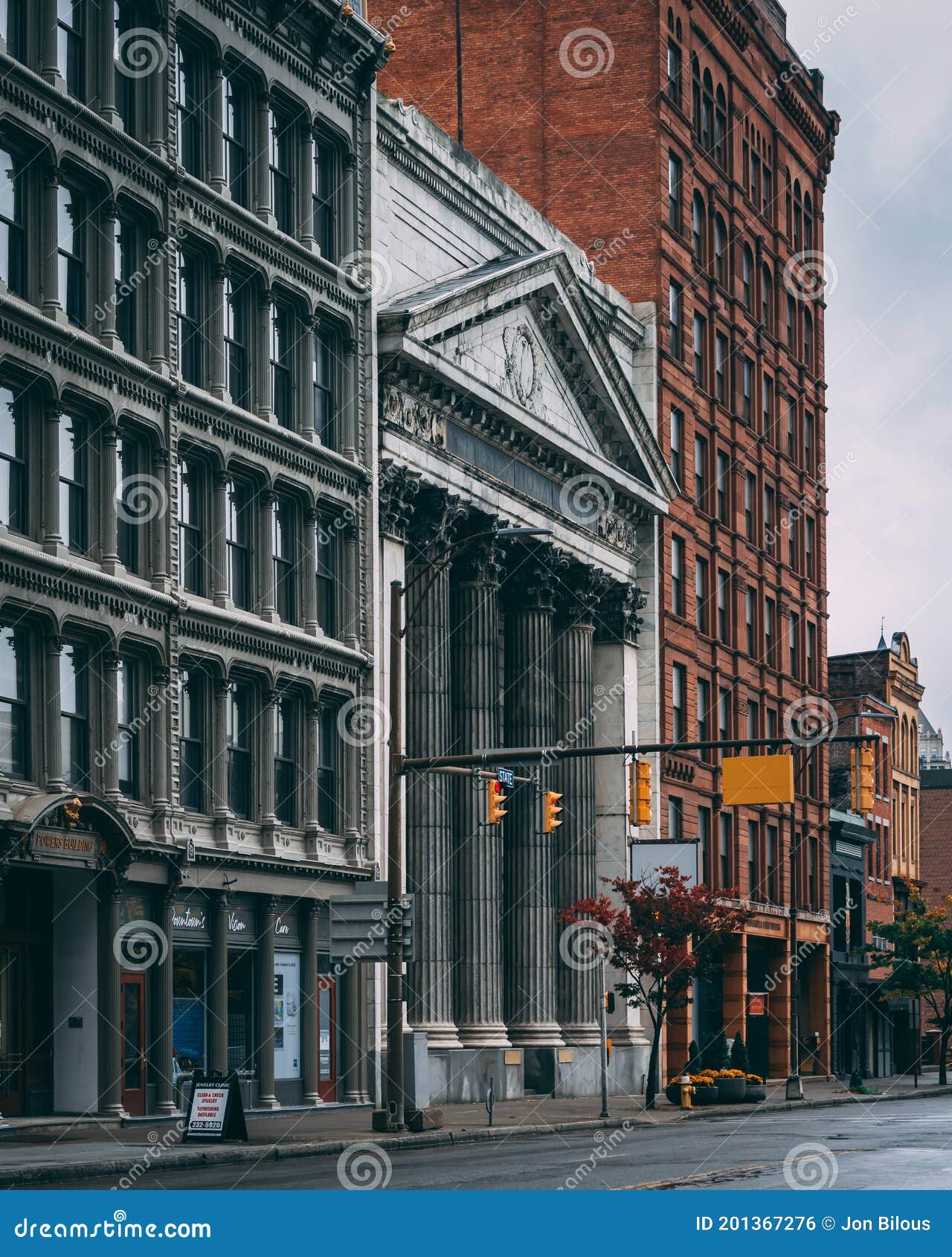 Architecture on State Street, in Downtown Rochester, New York Editorial ...