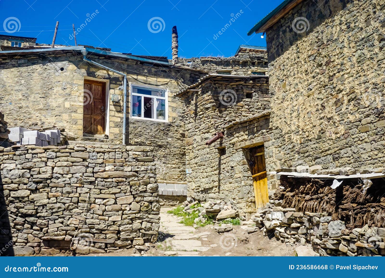 Architecture and Streets of the Ancient Village of Richa in Dagestan ...
