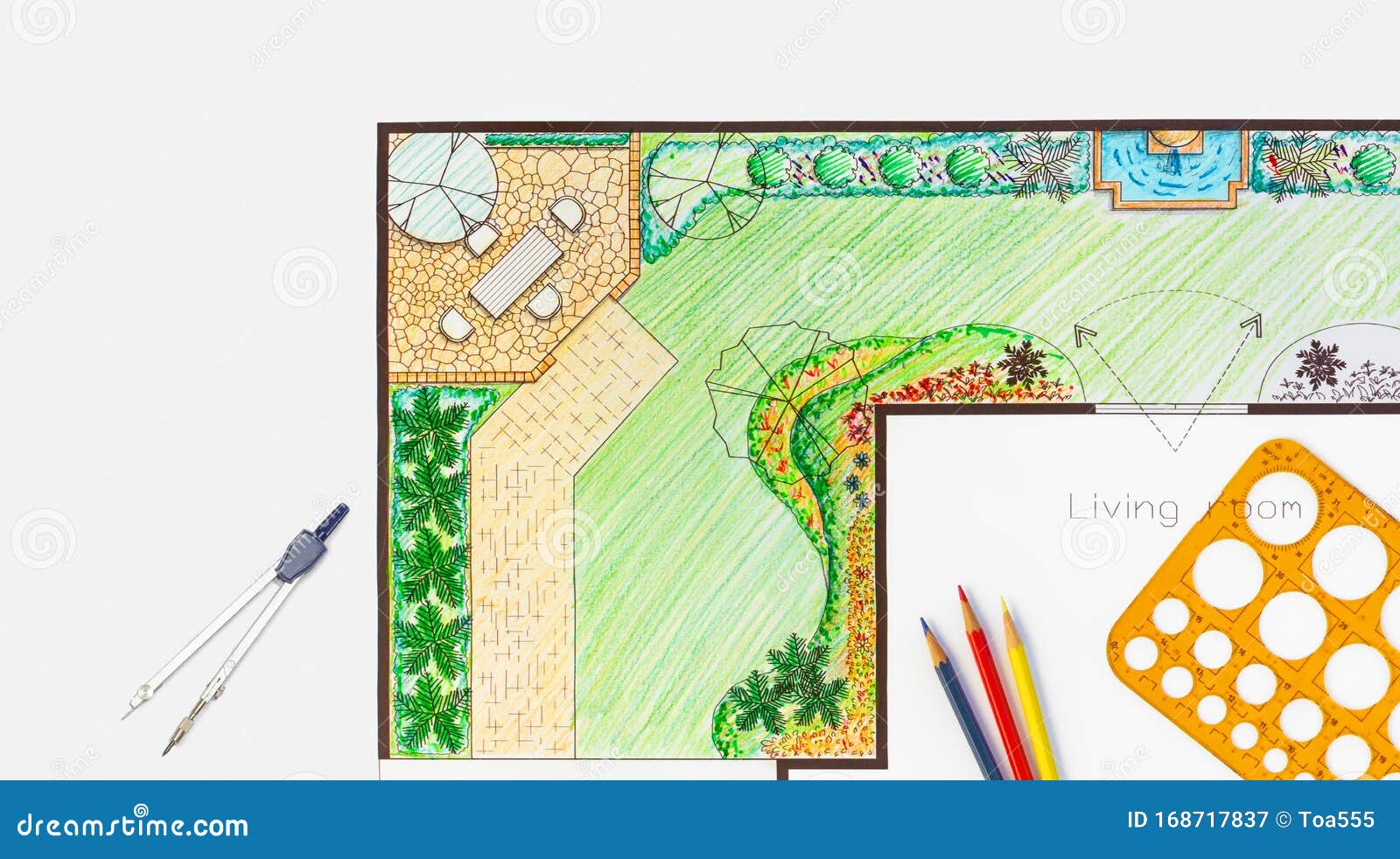 Architecture Student Design Project Backyard Garden and Patio Plan ...