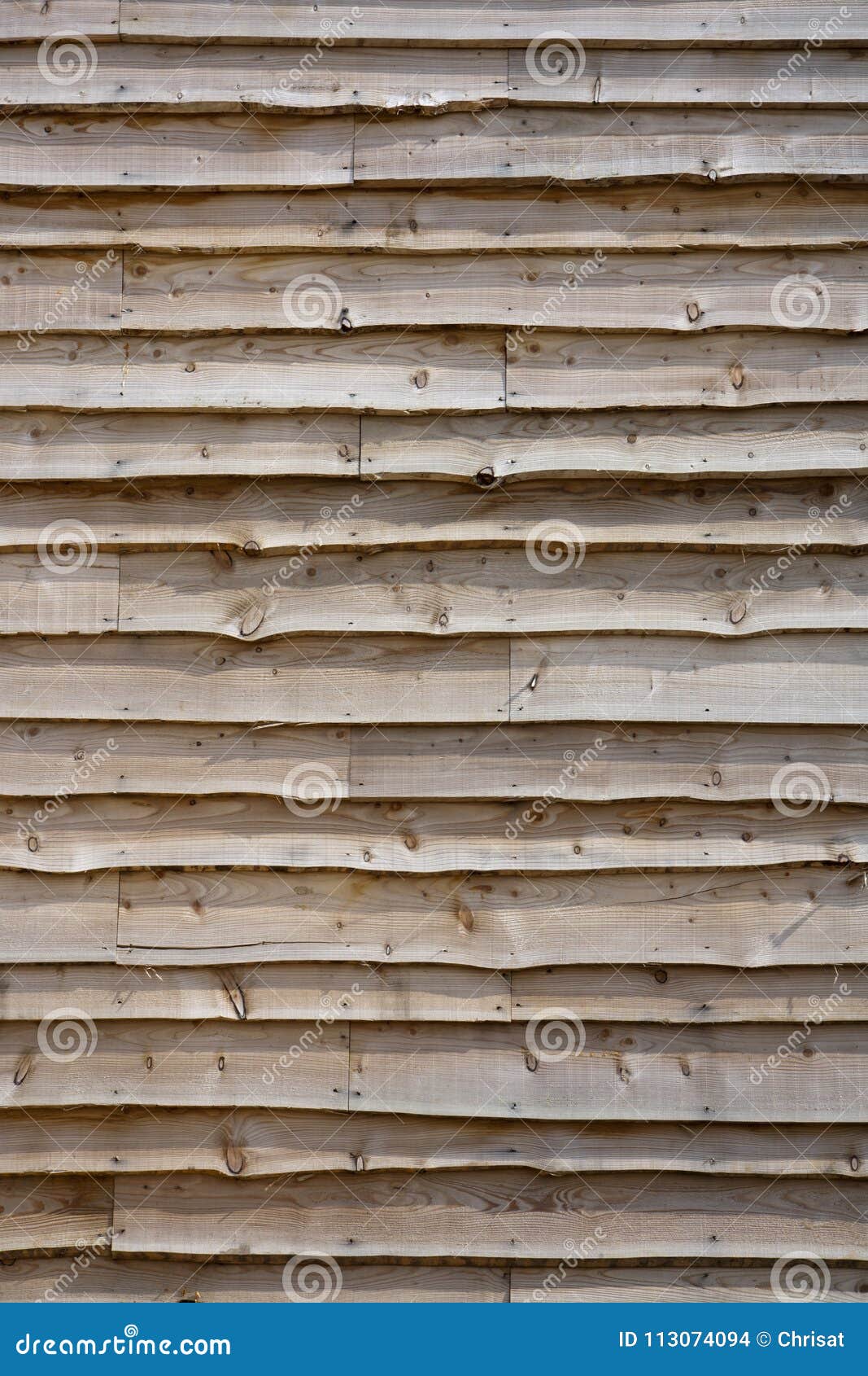 Close Up Of Waney Edge Wooden Cladding Boards Stock Photography ...