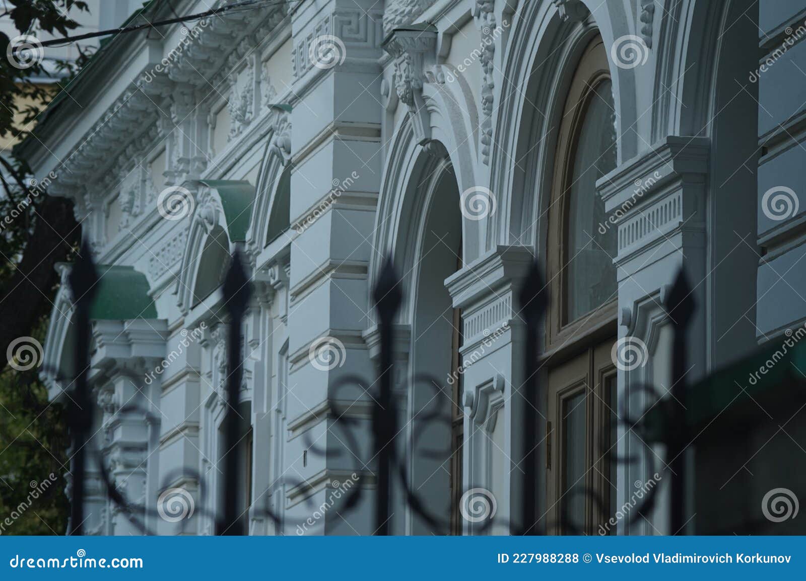 Architecture of the 18th and 19th Centuries. Colonial Style Stock Photo ...