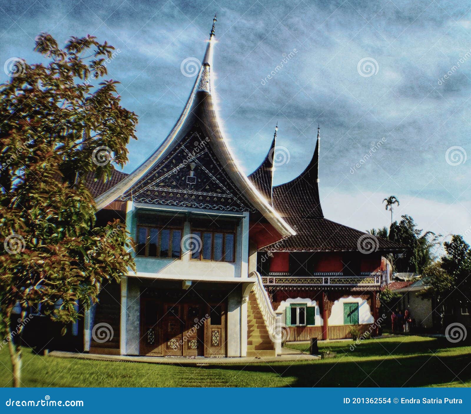 Rumah Gadang Traditional House, Adat Suku Minangkabau Royalty-Free ...