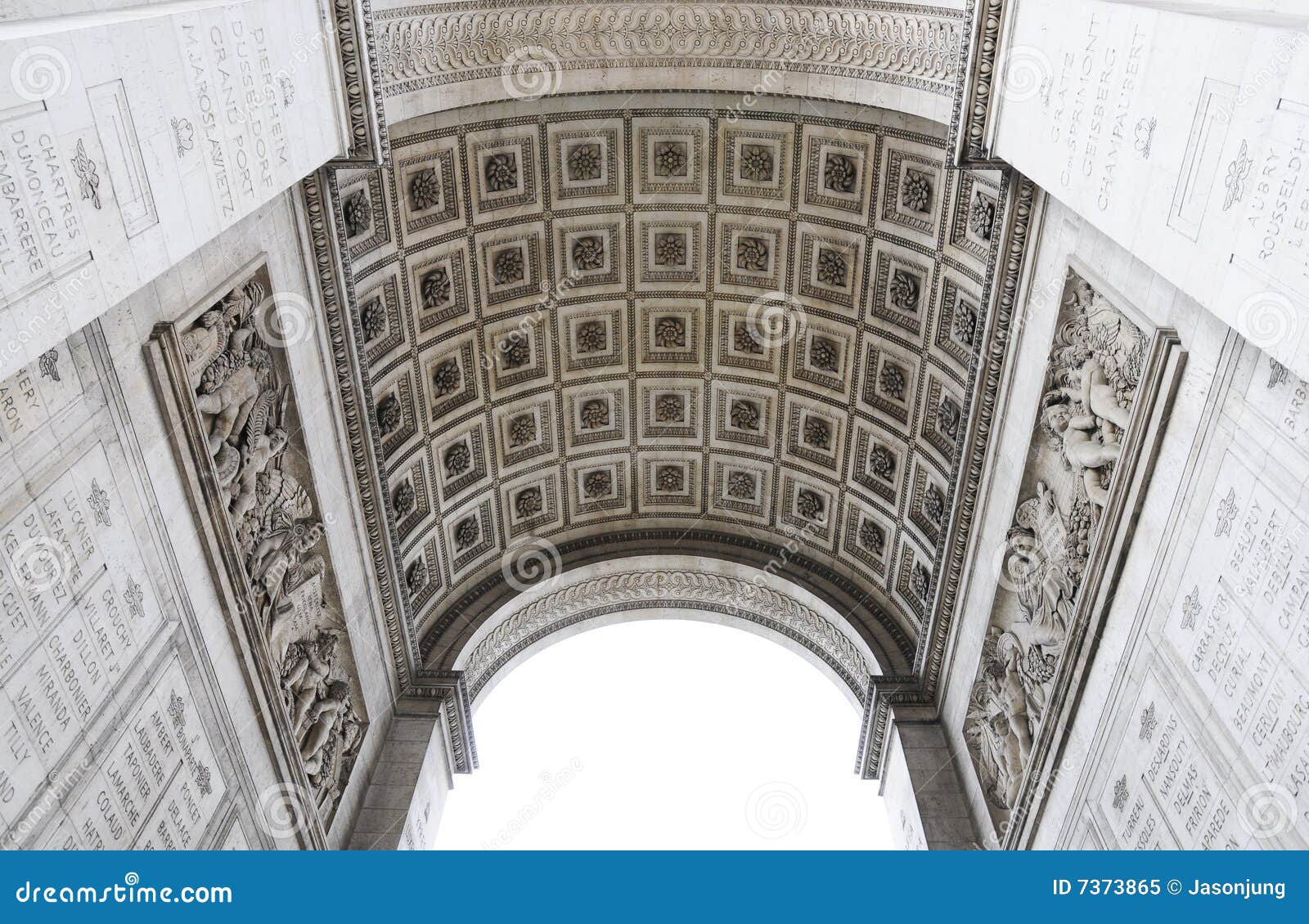 Architecture of the Triumphal Arch Stock Image - Image of historic ...