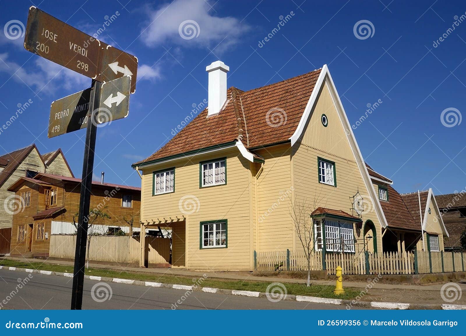 Architecture Typical Italian House. Stock Photo - Image of chile ...