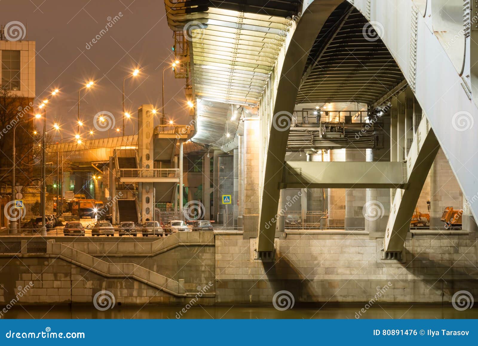 Architecture Under the Bridge Stock Photo - Image of city, backlight ...
