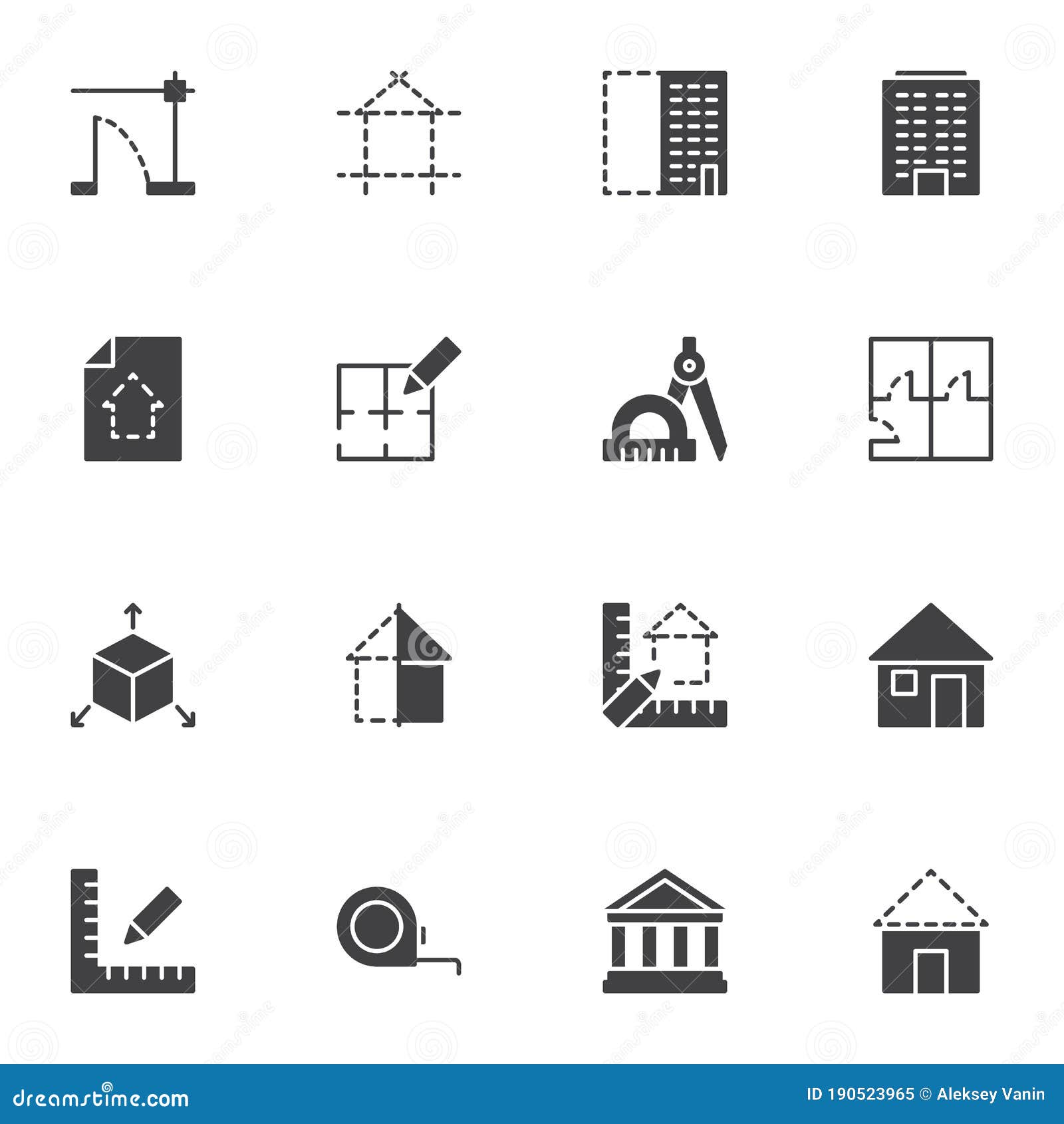 Architecture Vector Icons Set Stock Vector - Illustration of icon ... Architecture Vector Icons Set Stock Vector - Illustration of icon ...
