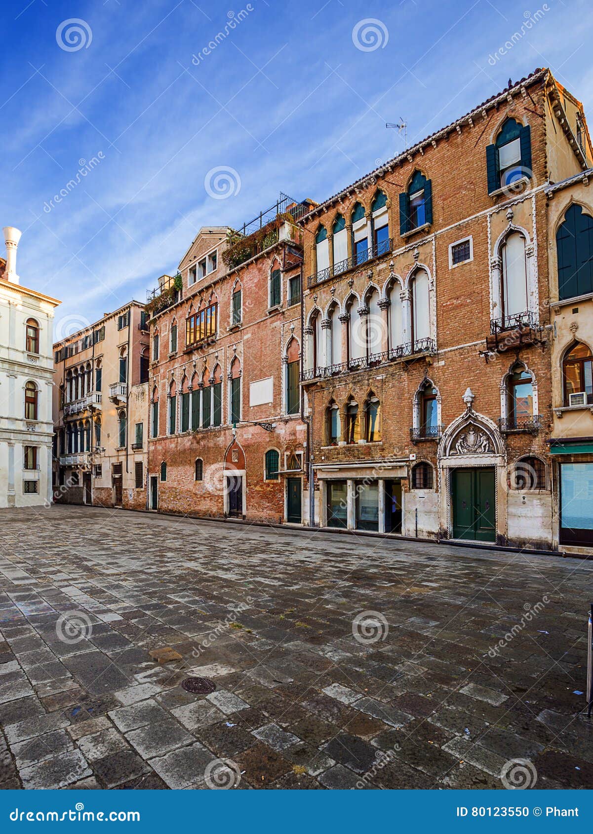 Architecture of Venice. Italy Stock Photo - Image of piazza, facade ...