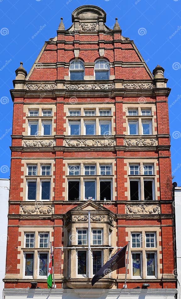 Architecture Victorian Building in Red Brick Editorial Stock Image ...