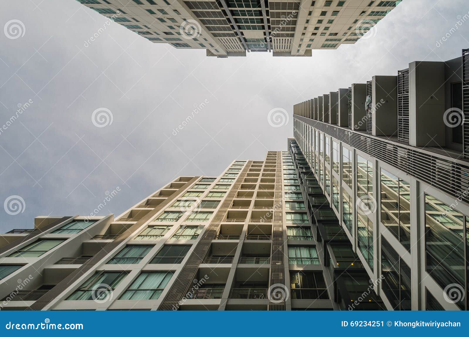 Architecture View of High Rise Building Stock Image - Image of highrise ...