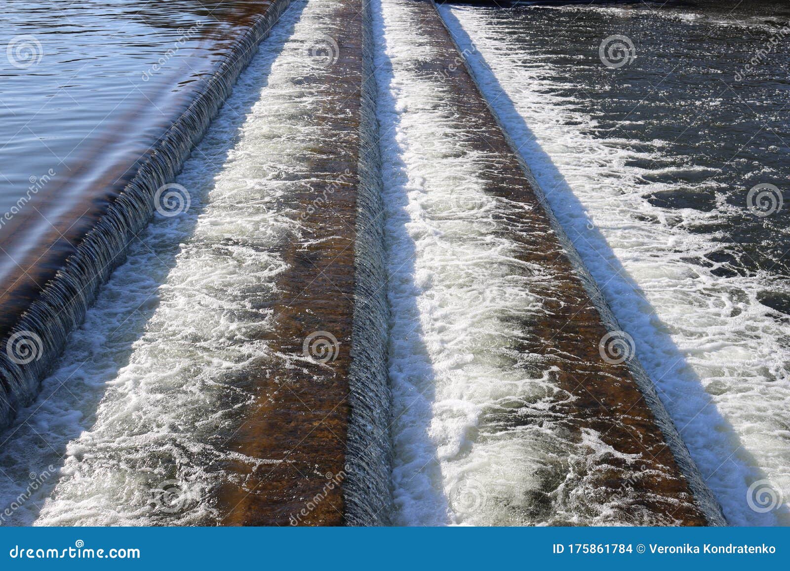 Lines of water steps stock photo. Image of water, details - 175861784
