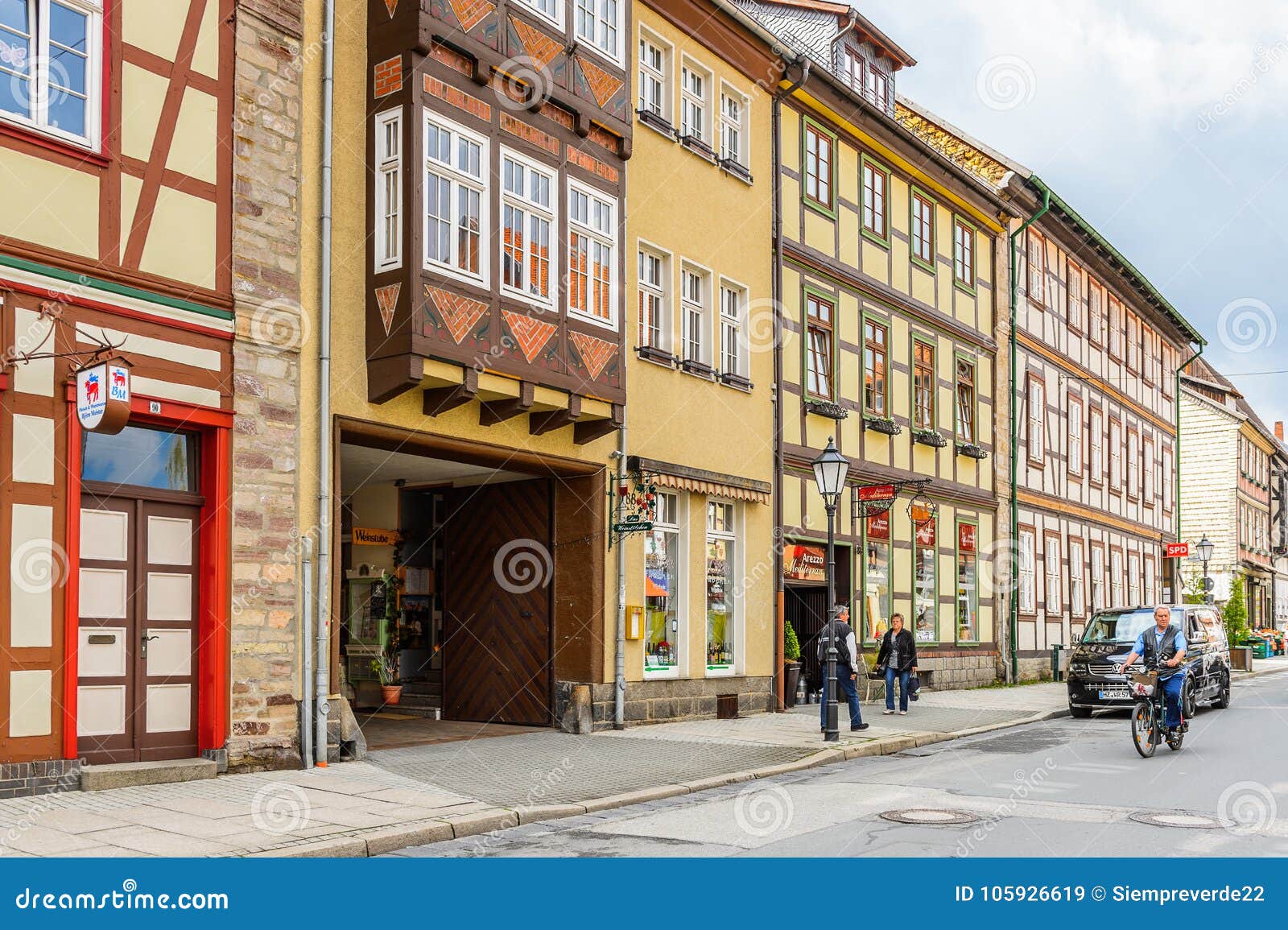 Architecture in Wernigerode, Germany Editorial Stock Image - Image of ...