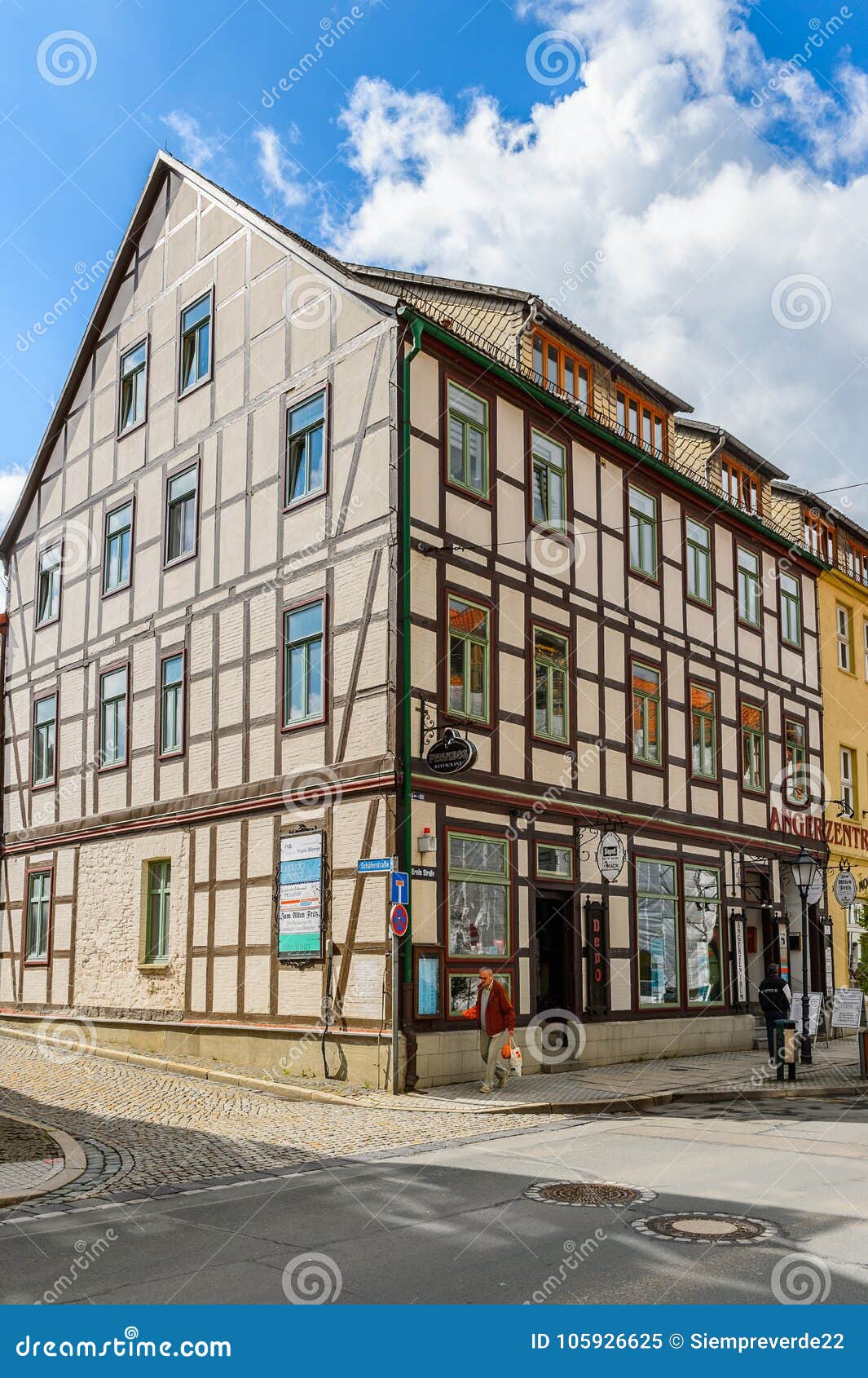 Architecture in Wernigerode, Germany Editorial Image - Image of europe ...
