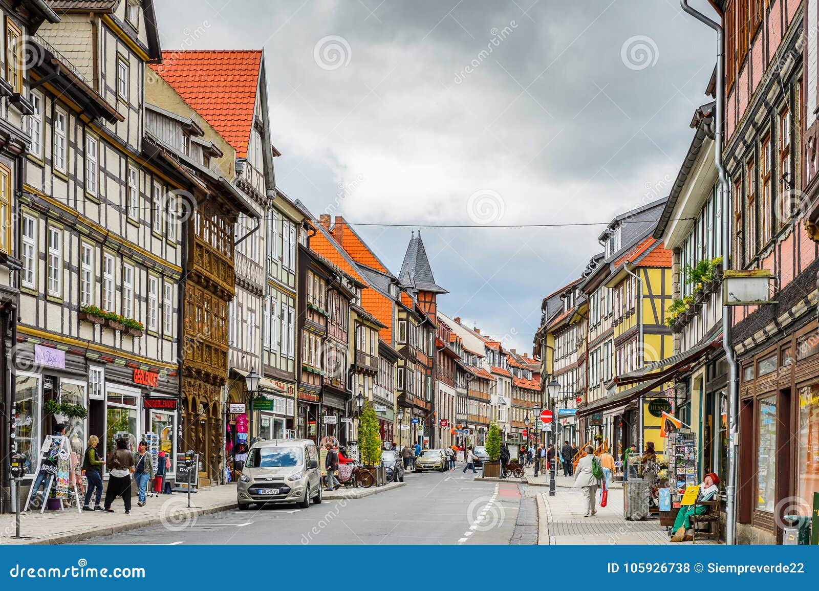 Architecture in Wernigerode, Germany Editorial Stock Photo - Image of ...