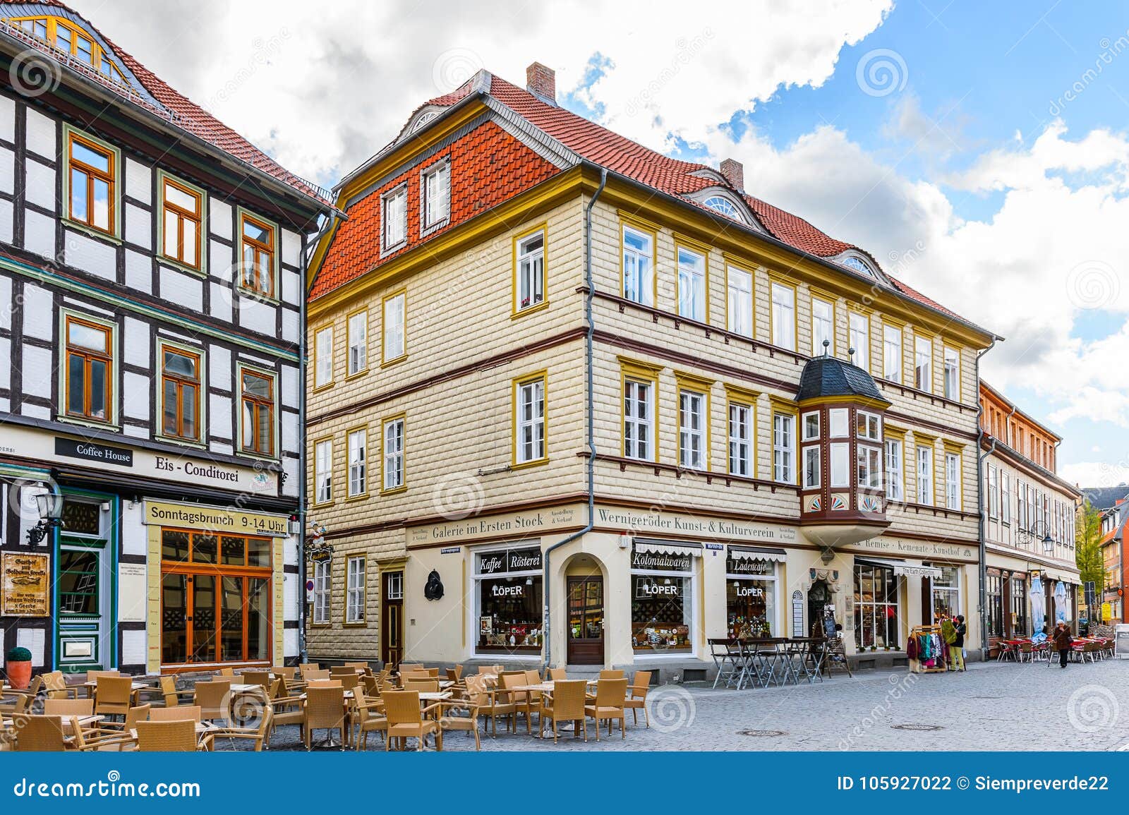Architecture in Wernigerode, Germany Editorial Photography - Image of ...