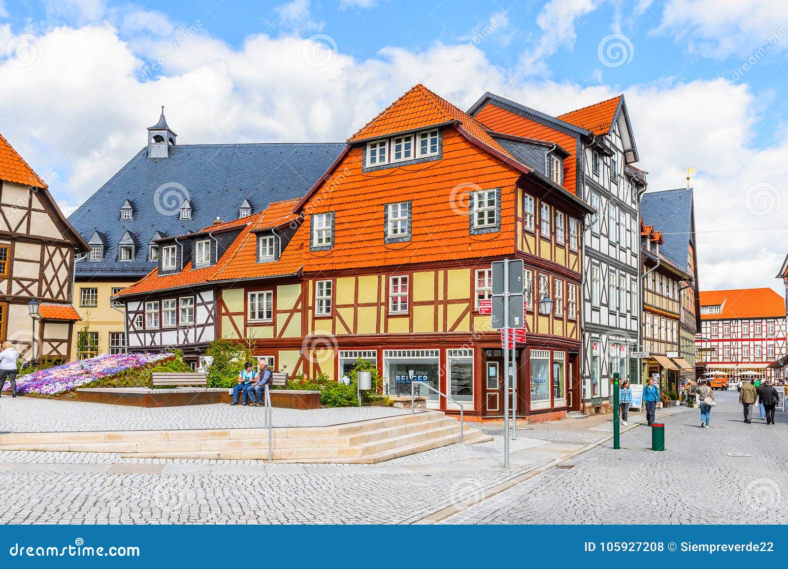 Architecture in Wernigerode, Germany Editorial Stock Photo - Image of ...