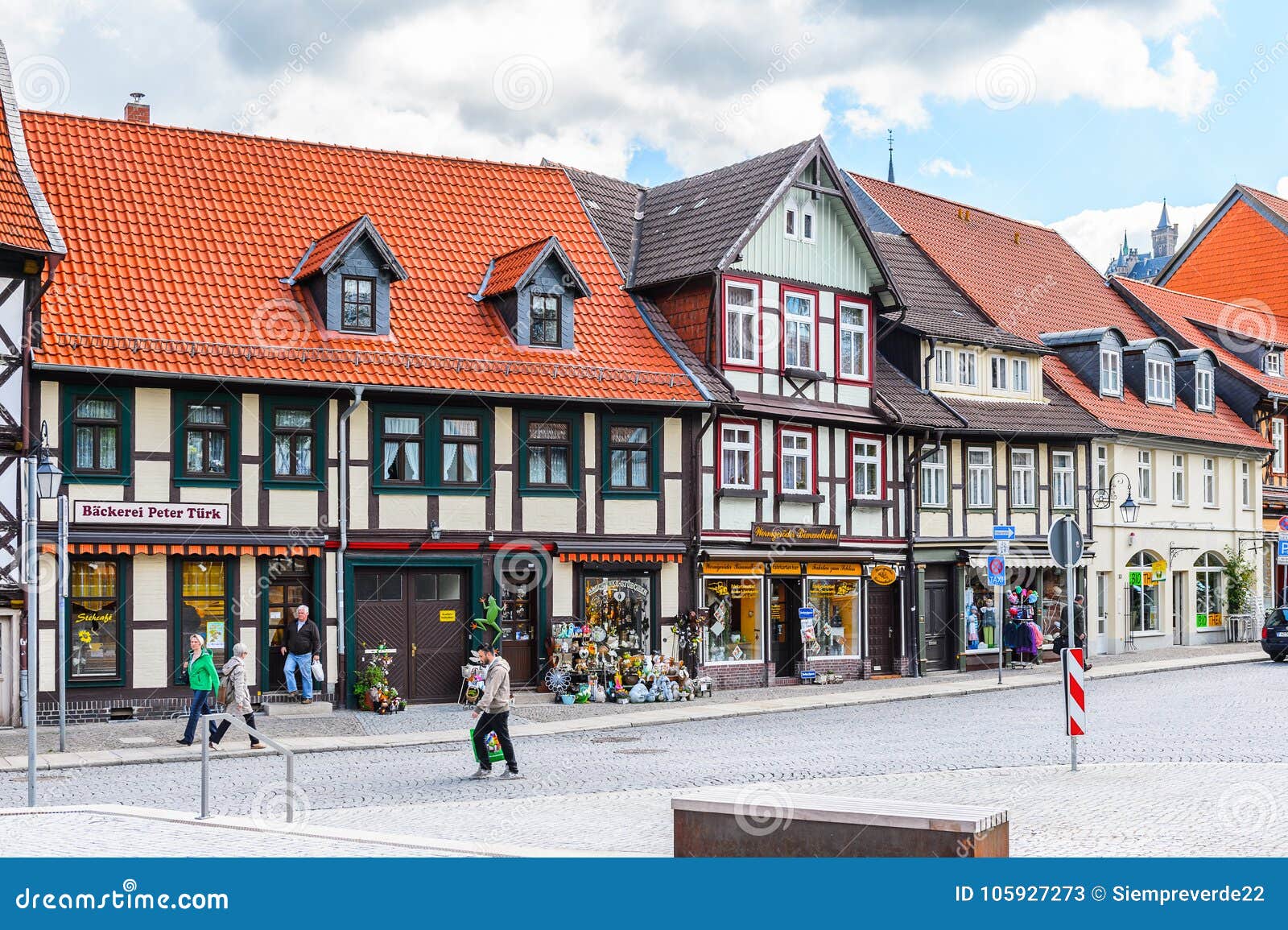 Architecture in Wernigerode, Germany Editorial Stock Photo - Image of ...