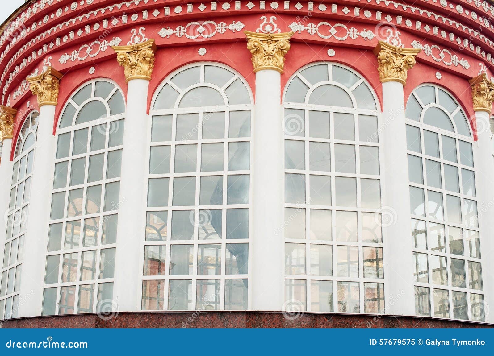 Architecture and Windows of Ancient Renaissance Style Stock Image ...