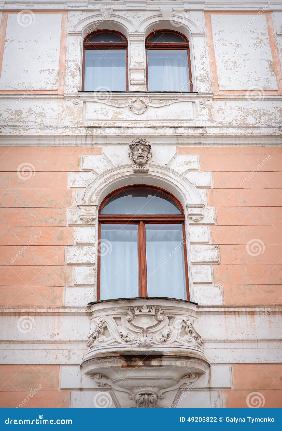 Architecture and Windows of Ancient Renaissance Style Stock Photo ...