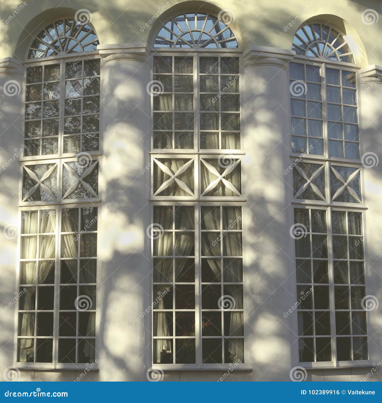 Arched Window of Renaissance Style. Stock Photo - Image of romantic ...