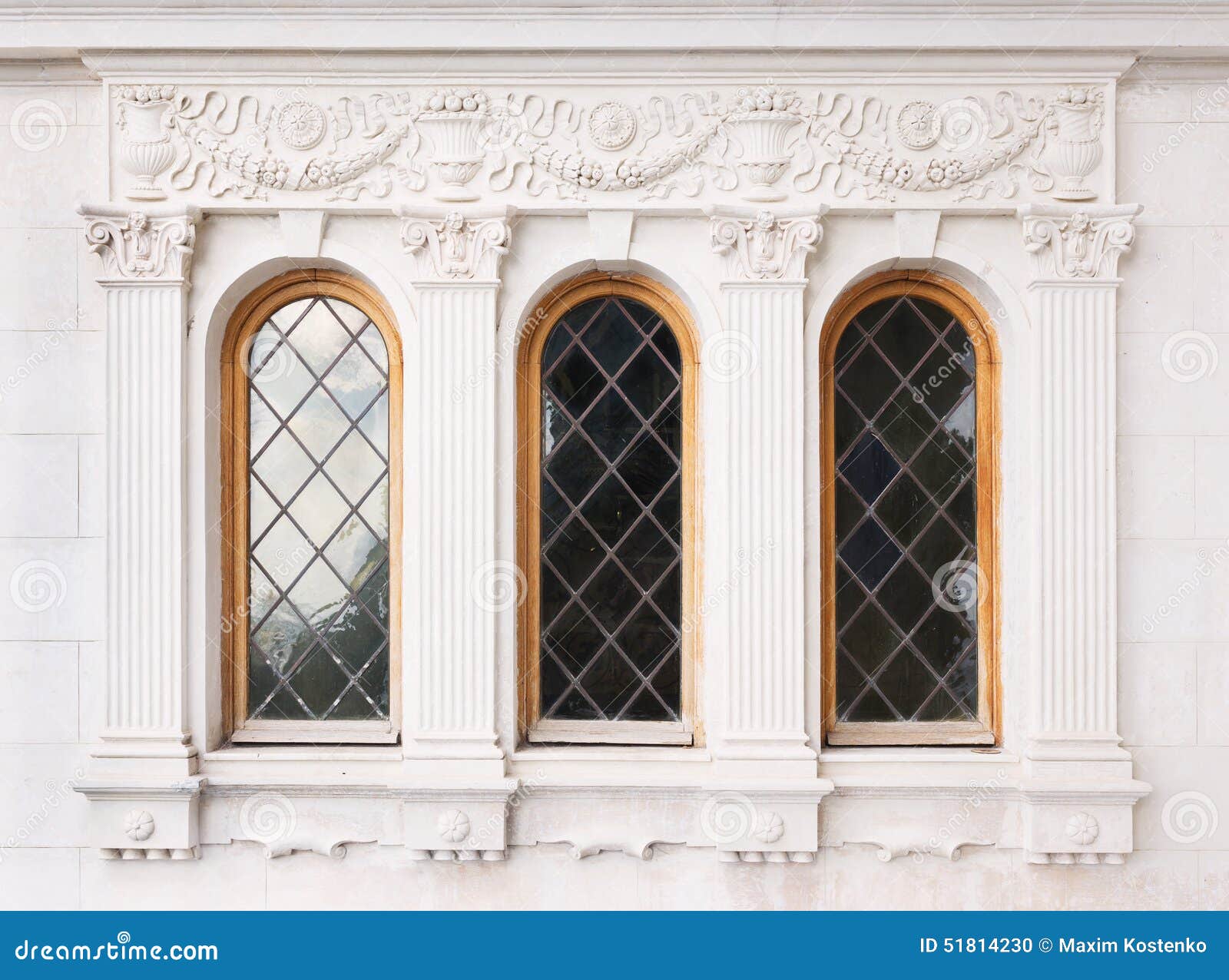 Architecture and Windows of Renaissance Style Stock Photo - Image of ...