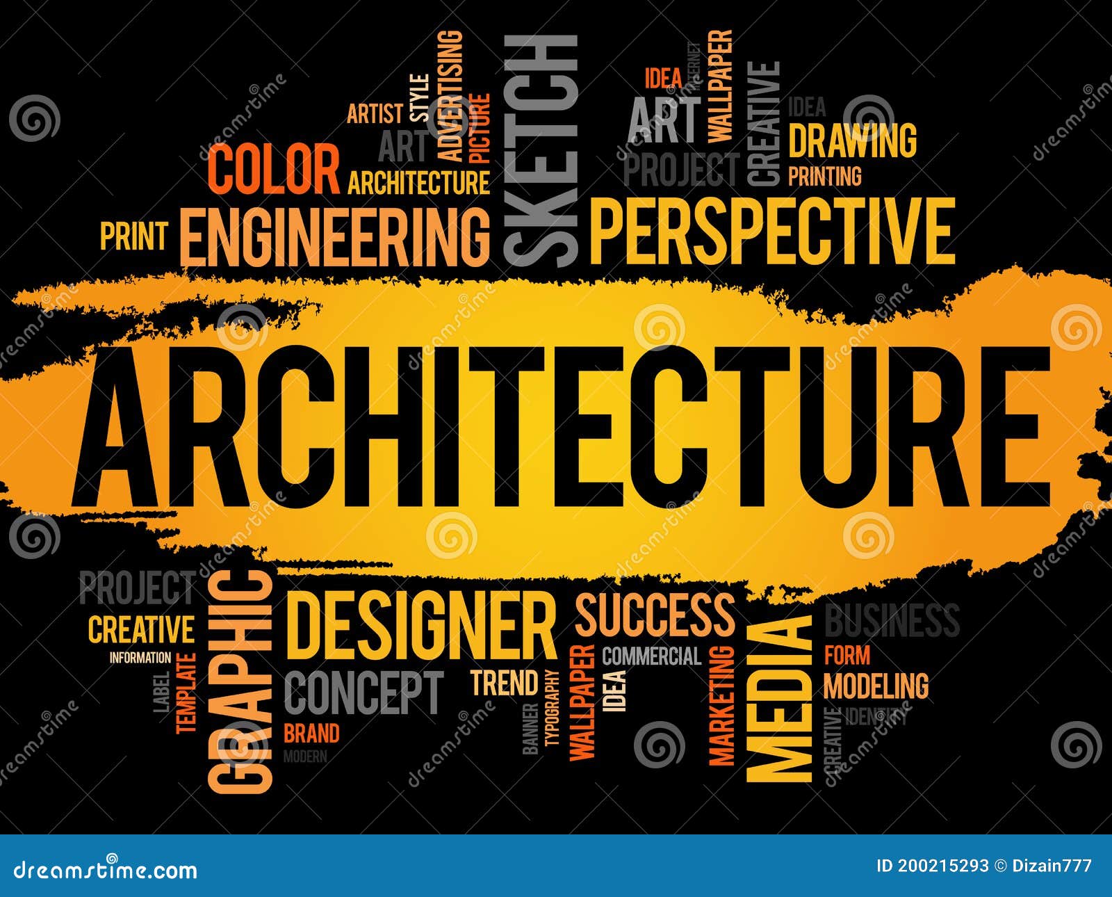 Architecture word cloud stock illustration. Illustration of home ...