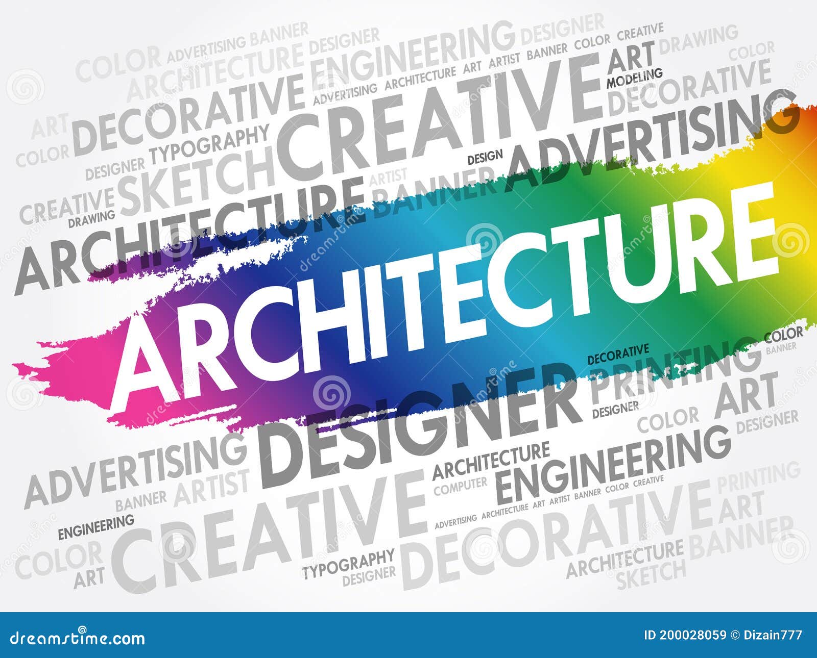 Architecture Word Cloud Concept Stock Illustration - Illustration of ...