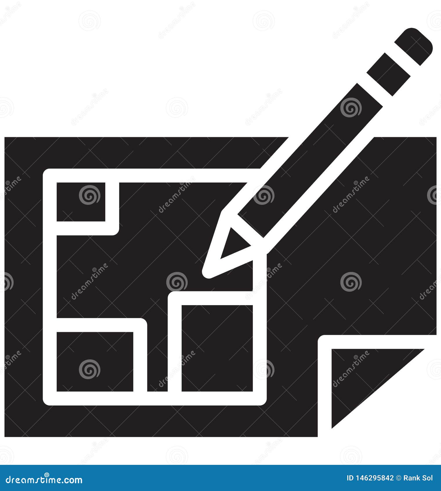 Architecture Work Isolated Vector Icon Which Can Easily Modify or Edit Architecture Work ...