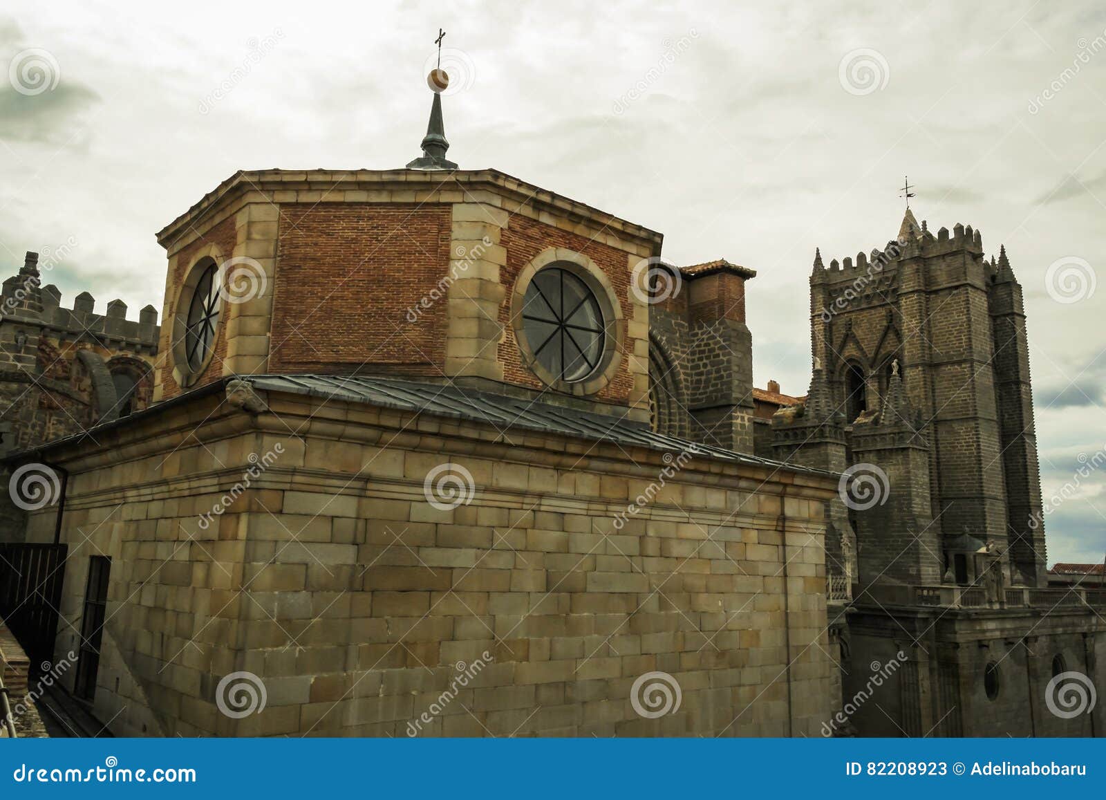 Architectuur Van Avila Kathedraal Stock Afbeelding - Image of ...