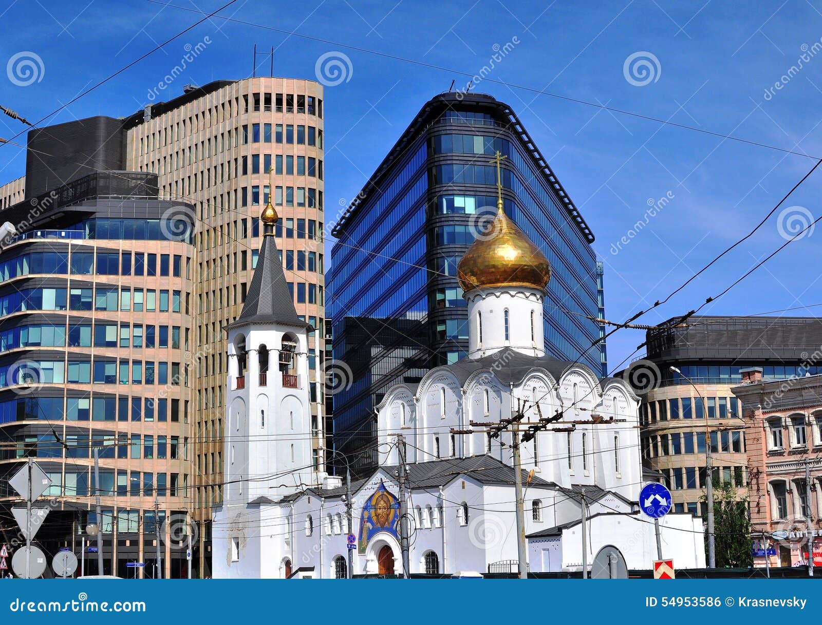 Architettura Moderna Ed Antica Di Mosca Fotografia Editoriale ...