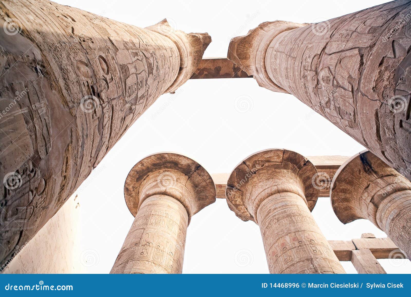 Architraves of Hypostyle Hall Stock Photo - Image of amun, history ...